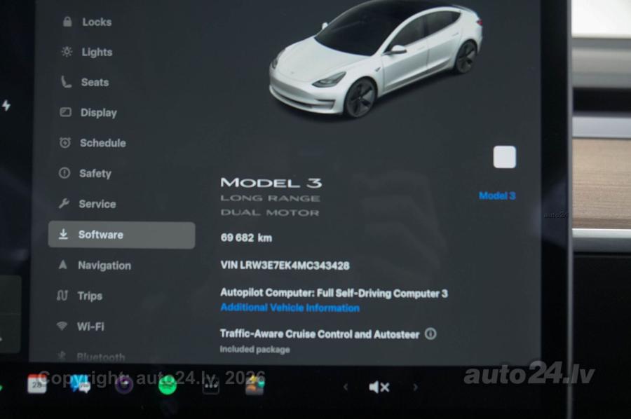Balts Tesla Model 3 2021 Tallina, ar dzinēja tilpumu 0.00 L un nobraukumu 70 tūkst. km par 31990 €, foto 16 vietnē AUTOMOTO.COM.LV