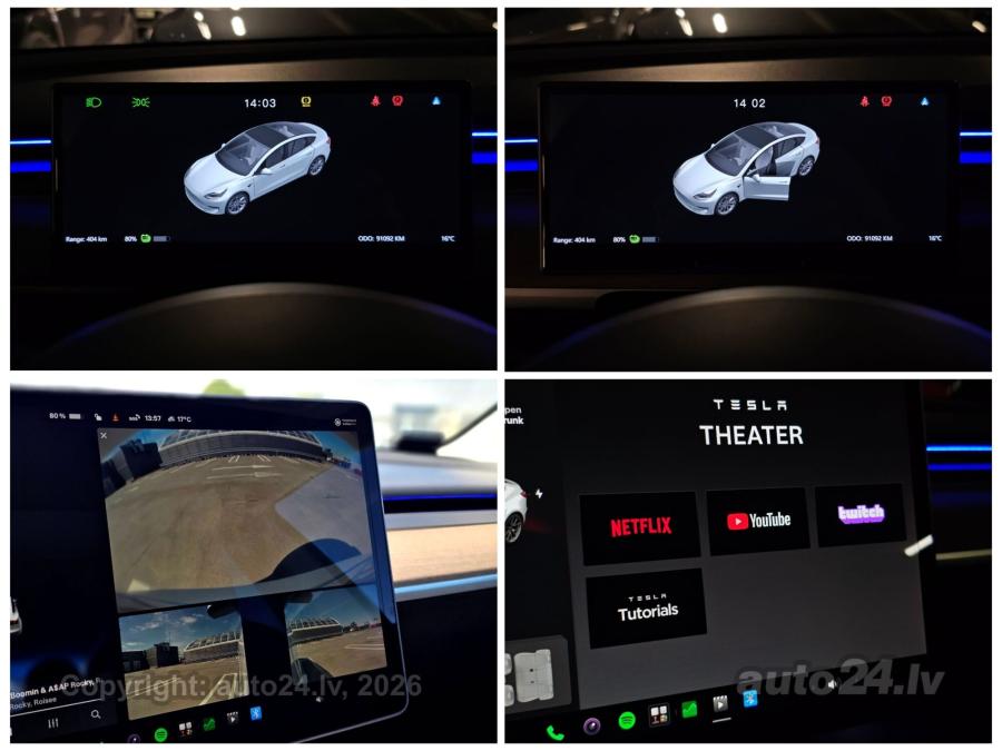 Balts Tesla Model 3 2021 Tallina, ar dzinēja tilpumu 0.00 L un nobraukumu 91 tūkst. km par 29000 €, foto 27 vietnē AUTOMOTO.COM.LV
