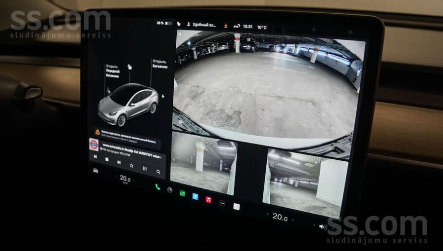 White Tesla Model 3 2021 in Riga, with an engine capacity of 0.00 L and mileage of 63 thousand km for 24500 €, photo 19 on AUTOMOTO.COM.LV