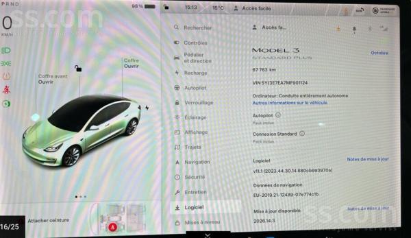 Balts Tesla Model 3 2021 Rīga, ar dzinēja tilpumu 0.00 L un nobraukumu 68 tūkst. km par 26250 €, foto 6 vietnē AUTOMOTO.COM.LV