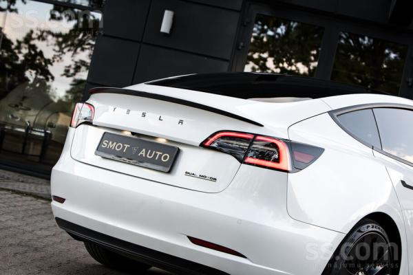 Balts Tesla Model 3 2021 Rīga, ar dzinēja tilpumu 0.00 L un nobraukumu 82 tūkst. km par 28500 €, foto 6 vietnē AUTOMOTO.COM.LV