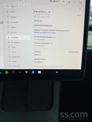 White Tesla Model 3 2021 in Riga, with an engine capacity of 0.00 L and mileage of 108 thousand km for 24300 €, photo 16 on AUTOMOTO.COM.LV