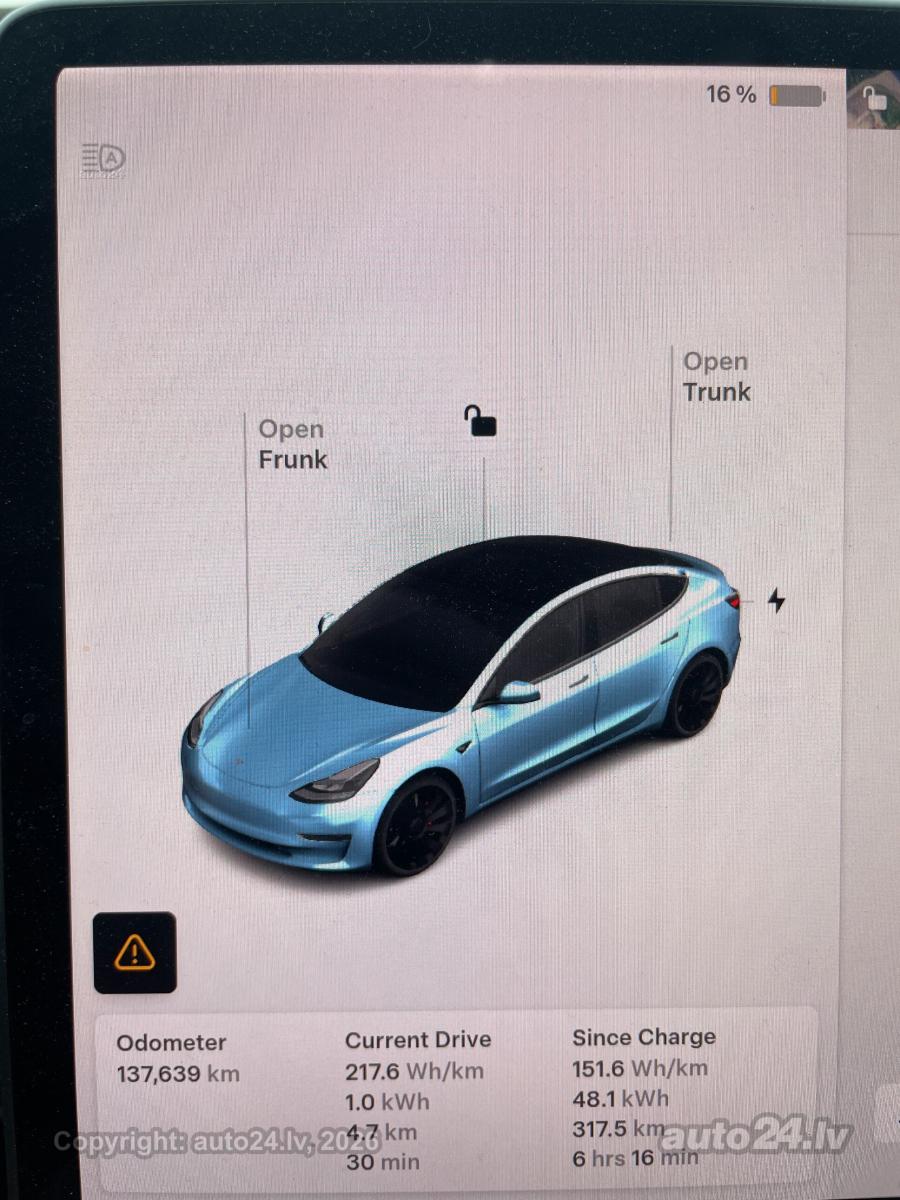 Balts Tesla Model 3 2021 Pērnava, ar dzinēja tilpumu 0.00 L un nobraukumu 138 tūkst. km par 27000 €, foto 11 vietnē AUTOMOTO.COM.LV