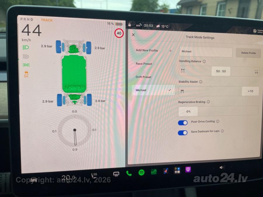 Balts Tesla Model 3 2021 Pērnava, ar dzinēja tilpumu 0.00 L un nobraukumu 138 tūkst. km par 27000 €, foto 13 vietnē AUTOMOTO.COM.LV