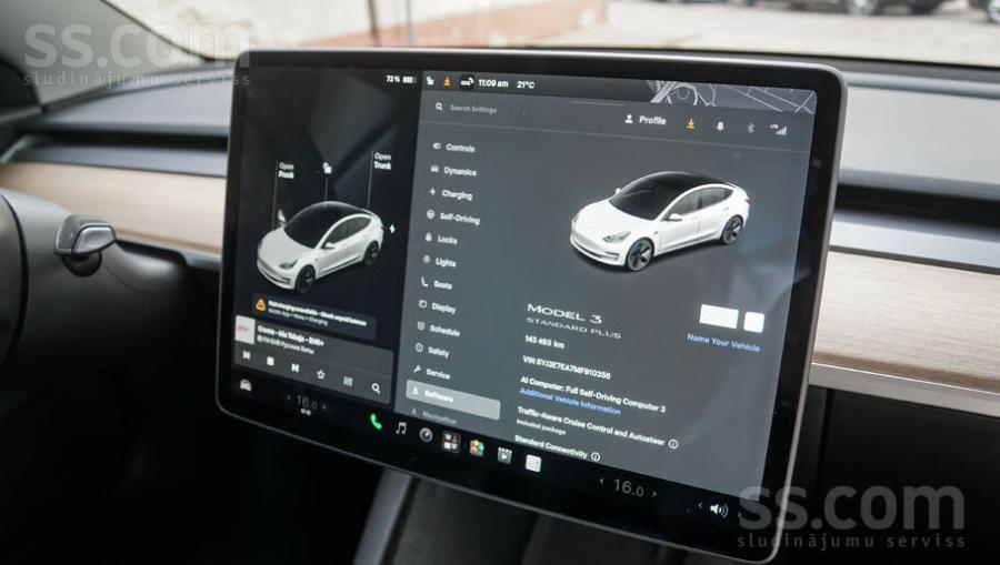 Белый Тесла Модель 3 2021 в Рига, объемом двигателя 0.00 л и пробегом 144 тыс. км за 23950 €, фото 20 на AUTOMOTO.COM.LV