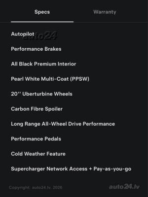 Balts Tesla Model 3 2021 Tallina, ar dzinēja tilpumu 0.00 L un nobraukumu 126 tūkst. km par 26900 €, foto 11 vietnē AUTOMOTO.COM.LV