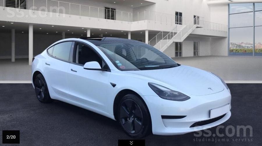 Balts Tesla Model 3 2021 Rīga, ar dzinēja tilpumu 0.00 L un nobraukumu 75 tūkst. km par 25450 €, foto 4 vietnē AUTOMOTO.COM.LV
