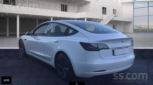 Balts Tesla Model 3 2021 Rīga, ar dzinēja tilpumu 0.00 L un nobraukumu 75 tūkst. km par 25450 €, foto 4 vietnē AUTOMOTO.COM.LV