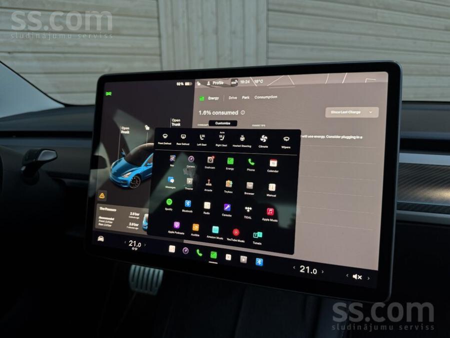 Balts Tesla Model 3 2021 Jelgava, ar dzinēja tilpumu 0.00 L un nobraukumu 90 tūkst. km par 22900 €, foto 17 vietnē AUTOMOTO.COM.LV