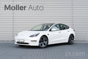 Balts Tesla Model 3 2021 Rīga, ar dzinēja tilpumu 0.00 L un nobraukumu 114 tūkst. km par 33750 €, foto  vietnē AUTOMOTO.COM.LV