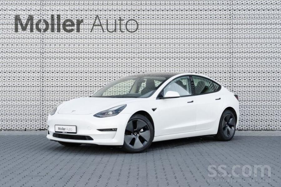 Balts Tesla Model 3 2021 Rīga, ar dzinēja tilpumu 0.00 L un nobraukumu 114 tūkst. km par 33750 €, foto 1 vietnē AUTOMOTO.COM.LV