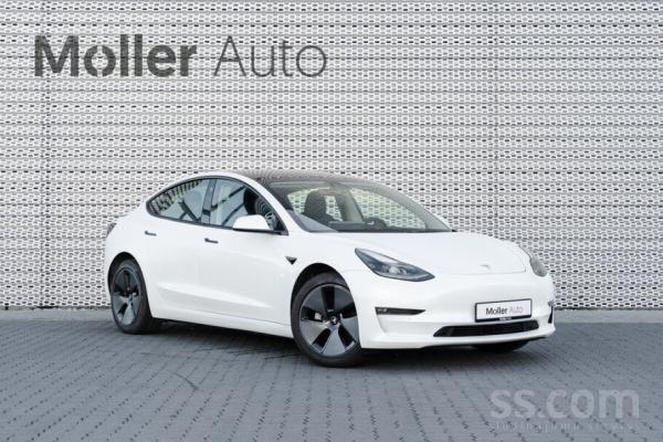 White Tesla Model 3 2021 in Riga, with an engine capacity of 0.00 L and mileage of 114 thousand km for 33750 €, photo 3 on AUTOMOTO.COM.LV
