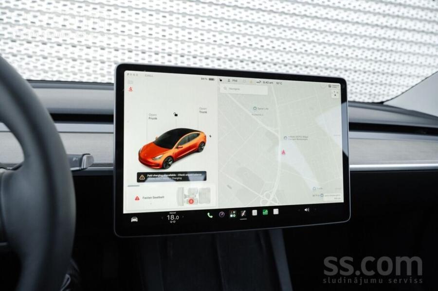 Balts Tesla Model 3 2021 Rīga, ar dzinēja tilpumu 0.00 L un nobraukumu 114 tūkst. km par 33750 €, foto 17 vietnē AUTOMOTO.COM.LV