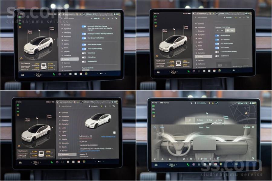 Balts Tesla Model 3 2022 Rīga, ar dzinēja tilpumu 0.00 L un nobraukumu 63 tūkst. km par 32900 €, foto 30 vietnē AUTOMOTO.COM.LV