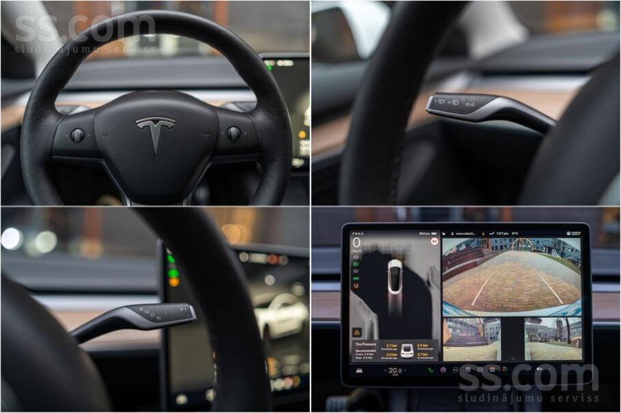 Balts Tesla Model 3 2022 Rīga, ar dzinēja tilpumu 0.00 L un nobraukumu 63 tūkst. km par 32900 €, foto 32 vietnē AUTOMOTO.COM.LV