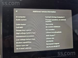 Белый Тесла Модель 3 2022 в Юрмала, объемом двигателя 0.00 л и пробегом 86 тыс. км за 22800 €, фото 8 на AUTOMOTO.COM.LV