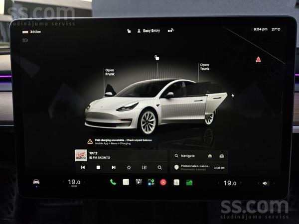 Белый Тесла Модель 3 2022 в Юрмала, объемом двигателя 0.00 л и пробегом 86 тыс. км за 22800 €, фото 9 на AUTOMOTO.COM.LV