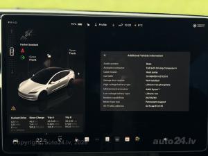 Balts Tesla Model 3 2023 Tallina, ar dzinēja tilpumu 0.00 L un nobraukumu 39 tūkst. km par 36990 €, foto 23 vietnē AUTOMOTO.COM.LV