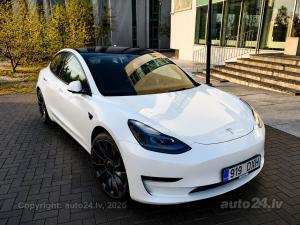 White Tesla Model 3 2023 in Parnu, with an engine capacity of 0.00 L and mileage of 50 thousand km for 37600 €, photo 3 on AUTOMOTO.COM.LV