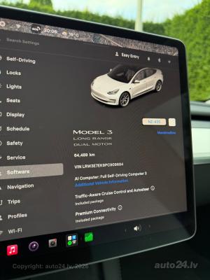 Balts Tesla Model 3 2023 Tallina, ar dzinēja tilpumu 0.00 L un nobraukumu 65 tūkst. km par 32500 €, foto 14 vietnē AUTOMOTO.COM.LV