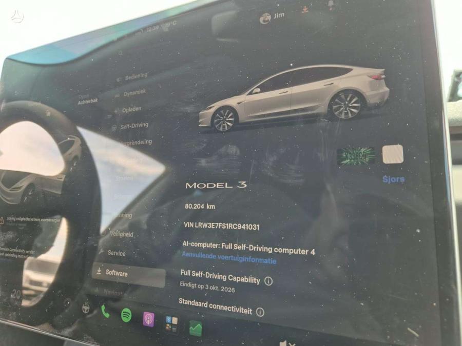 Белый Тесла Модель 3 2023 в Каунас, объемом двигателя 0.00 л и пробегом 80 тыс. км за 19200 €, фото 10 на AUTOMOTO.COM.LV