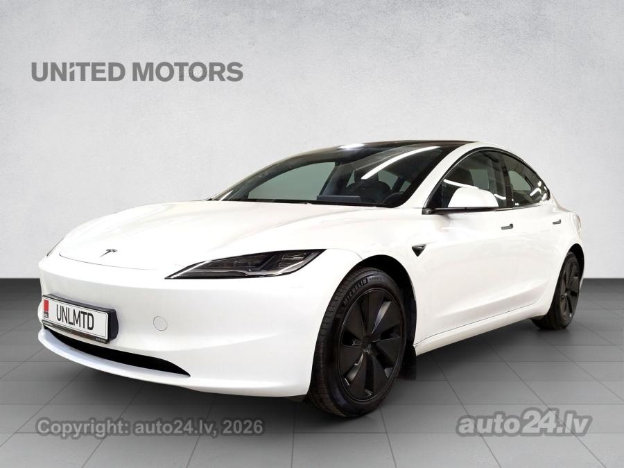Balts Tesla Model 3 2024 Tallina, ar dzinēja tilpumu 0.00 L un nobraukumu 62 tūkst. km par 42990 €, foto 1 vietnē AUTOMOTO.COM.LV