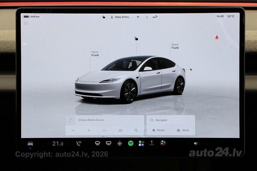 Balts Tesla Model 3 2024 Tallina, ar dzinēja tilpumu 0.00 L un nobraukumu 53 tūkst. km par 42995 €, foto 15 vietnē AUTOMOTO.COM.LV