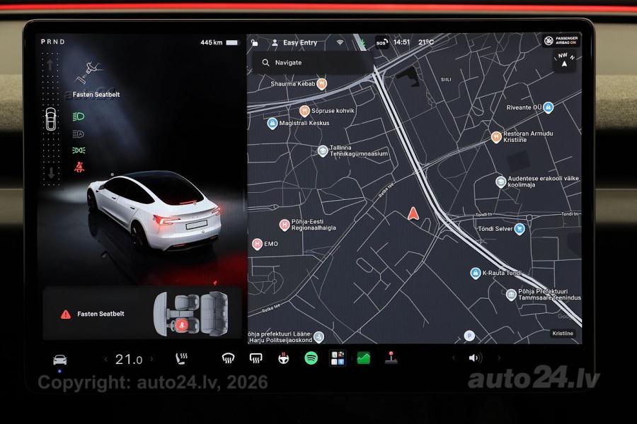 Balts Tesla Model 3 2024 Tallina, ar dzinēja tilpumu 0.00 L un nobraukumu 53 tūkst. km par 42995 €, foto 18 vietnē AUTOMOTO.COM.LV