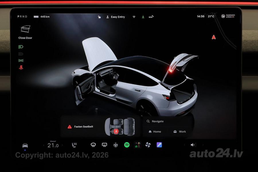 Balts Tesla Model 3 2024 Tallina, ar dzinēja tilpumu 0.00 L un nobraukumu 53 tūkst. km par 42995 €, foto 23 vietnē AUTOMOTO.COM.LV
