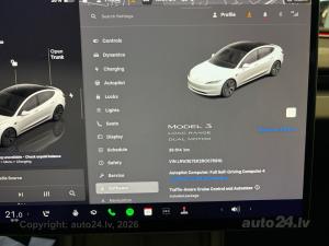 White Tesla Model 3 2024 in Tallinn, with an engine capacity of 0.00 L and mileage of 40 thousand km for 44900 €, photo 12 on AUTOMOTO.COM.LV
