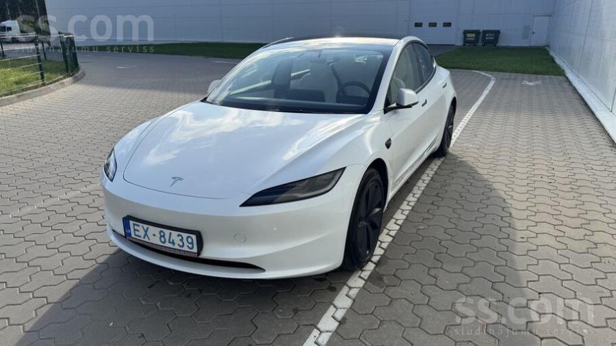 Balts Tesla Model 3 2024 Rīga, ar dzinēja tilpumu 0.00 L un nobraukumu 47 tūkst. km par 32500 €, foto 7 vietnē AUTOMOTO.COM.LV