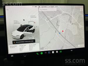 White Tesla Model 3 2024 in Riga, with an engine capacity of 0.00 L and mileage of 75 thousand km for 42000 €, photo 9 on AUTOMOTO.COM.LV