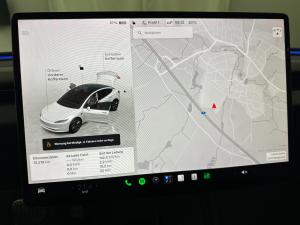 White Tesla Model 3 2024 in Riga, with an engine capacity of 0.00 L and mileage of 75 thousand km for 42000 €, photo 8 on AUTOMOTO.COM.LV