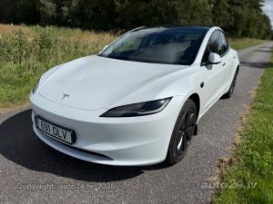 White Tesla Model 3 2024 in Tallinn, with an engine capacity of 0.00 L and mileage of 38 thousand km for 36700 €, photo  on AUTOMOTO.COM.LV