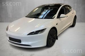 White Tesla Model 3 2024 in Riga, with an engine capacity of 0.00 L and mileage of 27 thousand km for 37900 €, photo  on AUTOMOTO.COM.LV