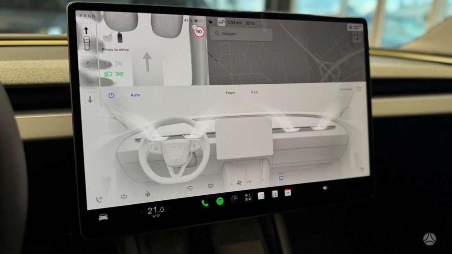 Balts Tesla Model 3 2024 Rīga, ar dzinēja tilpumu 0.00 L un nobraukumu 75 tūkst. km par 42000 €, foto 22 vietnē AUTOMOTO.COM.LV