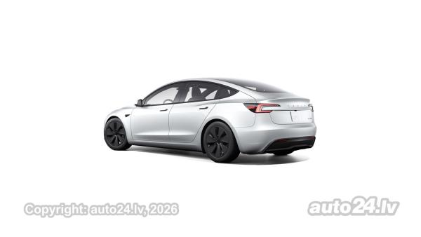 White Tesla Model 3 2026 in Riga, with an engine capacity of 0.00 L and mileage of 600 thousand km for 49970 €, photo 2 on AUTOMOTO.COM.LV