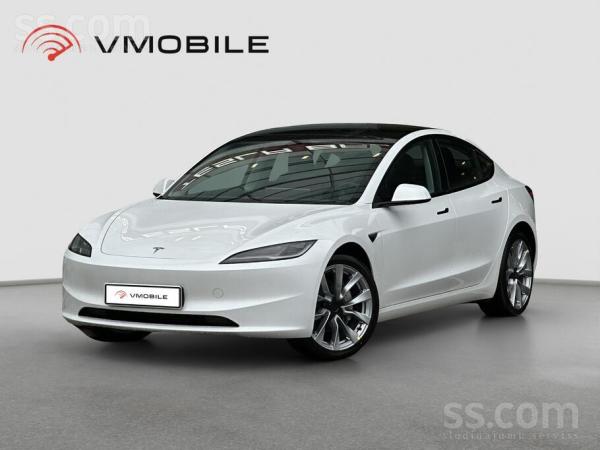 Balts Tesla Model 3 2026 Rīga, ar dzinēja tilpumu 0.00 L un nobraukumu 10 tūkst. km par 59640 €, foto 1 vietnē AUTOMOTO.COM.LV