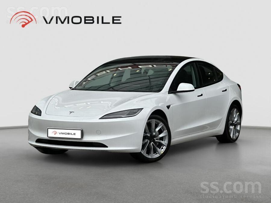 Balts Tesla Model 3 2026 Rīga, ar dzinēja tilpumu 0.00 L un nobraukumu 10 tūkst. km par 59640 €, foto 1 vietnē AUTOMOTO.COM.LV