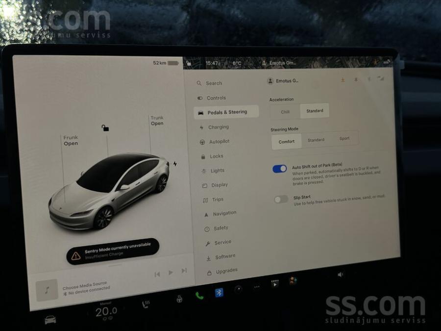 Balts Tesla Model 3 2026 Rīga, ar dzinēja tilpumu 0.00 L un nobraukumu 10 tūkst. km par 59640 €, foto 21 vietnē AUTOMOTO.COM.LV