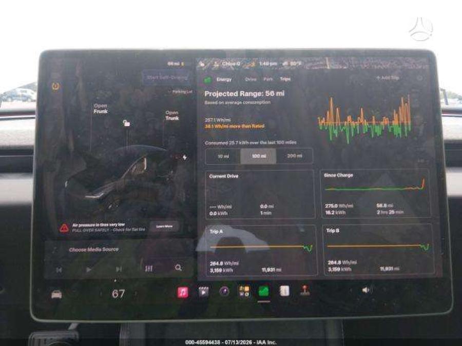 Balts Tesla Model 3 2026 Klaipėda, ar dzinēja tilpumu 0.00 L un nobraukumu 19 tūkst. km par 11200 €, foto 12 vietnē AUTOMOTO.COM.LV