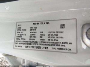 Balts Tesla Model 3 2026 Klaipėda, ar dzinēja tilpumu 0.00 L un nobraukumu 19 tūkst. km par 11200 €, foto 14 vietnē AUTOMOTO.COM.LV