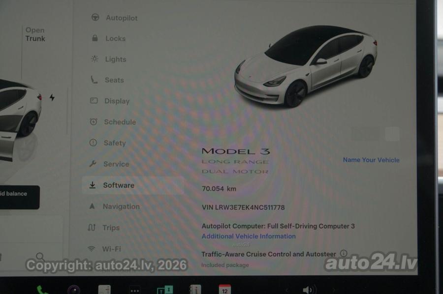Белый Тесла Модель 3 2022 в Таллин, объемом двигателя 0.00 л и пробегом 70 тыс. км за 33990 €, фото 16 на AUTOMOTO.COM.LV