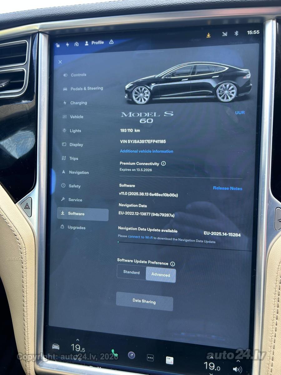 Черный Тесла Модель С 2014 в Тарту, объемом двигателя 0.00 л и пробегом 193 тыс. км за 13999 €, фото 24 на AUTOMOTO.COM.LV