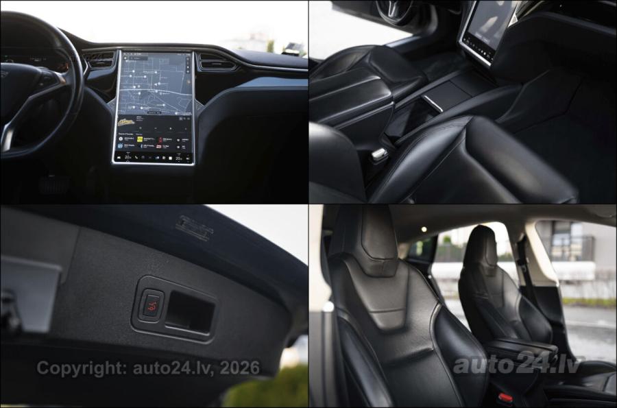 Black Tesla Model S 2015 in Tallinn, with an engine capacity of 0.00 L and mileage of 170 thousand km for 16990 €, photo 21 on AUTOMOTO.COM.LV