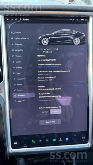 Melns Tesla Model S 2016 Rīga, ar dzinēja tilpumu 0.00 L un nobraukumu 16 tūkst. km par 15777 €, foto 4 vietnē AUTOMOTO.COM.LV