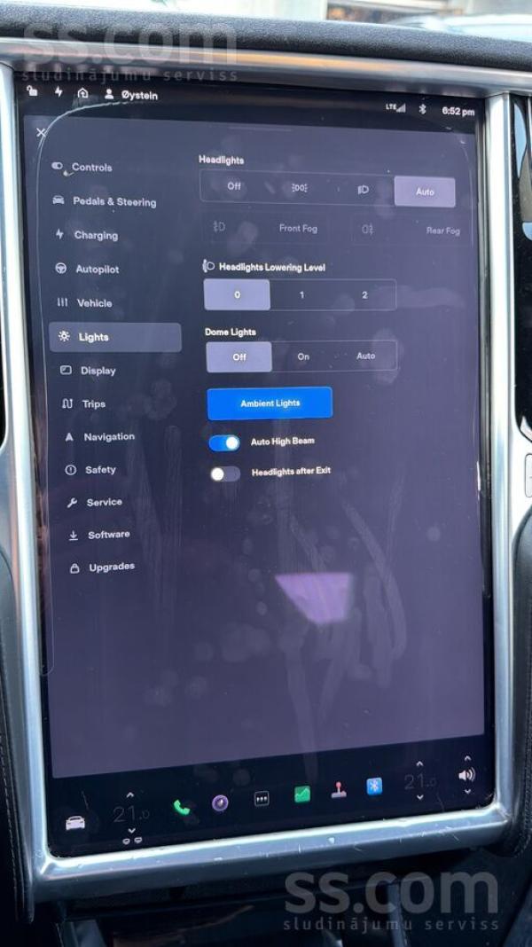 Melns Tesla Model S 2016 Rīga, ar dzinēja tilpumu 0.00 L un nobraukumu 16 tūkst. km par 15777 €, foto 10 vietnē AUTOMOTO.COM.LV