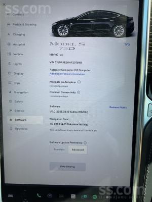 Black Tesla Model S 2017 in Riga, with an engine capacity of 0.00 L and mileage of 147 thousand km for 17200 €, photo 17 on AUTOMOTO.COM.LV