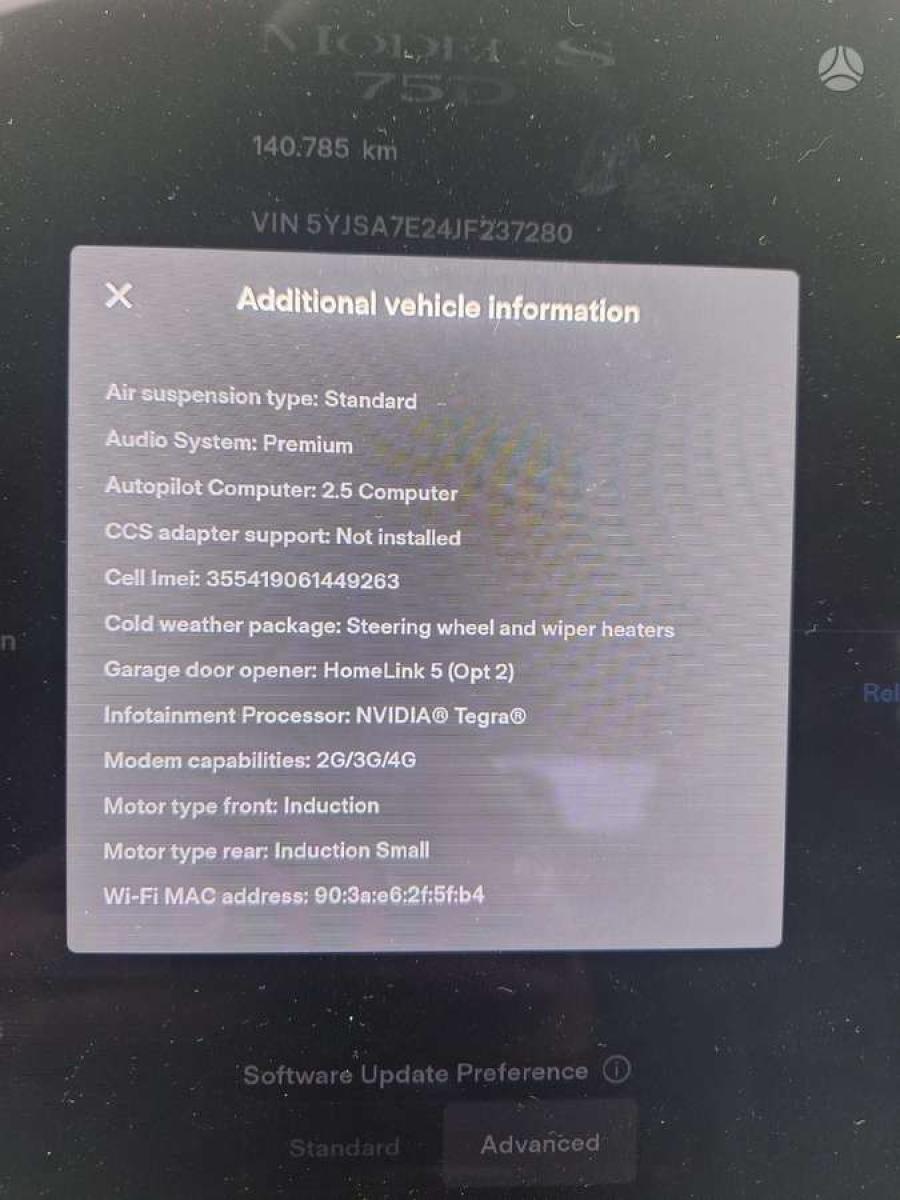 Melns Tesla Model S 2018 Marijampole, ar dzinēja tilpumu 0.00 L un nobraukumu 141 tūkst. km par 22869 €, foto 26 vietnē AUTOMOTO.COM.LV