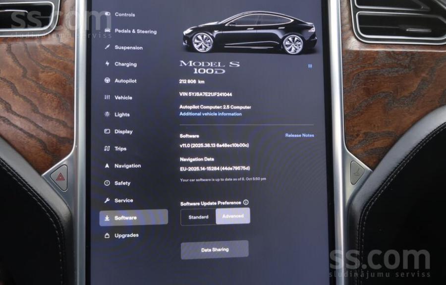 Melns Tesla Model S 2018 Rīga, ar dzinēja tilpumu 0.00 L un nobraukumu 213 tūkst. km par 20150 €, foto 14 vietnē AUTOMOTO.COM.LV